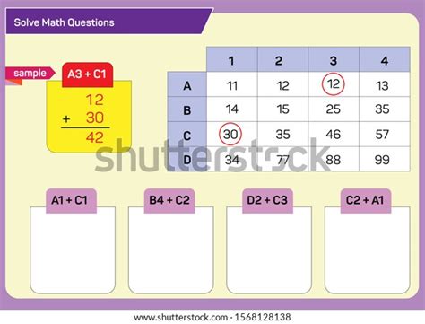 Addition Mathematics Processing Coding Iq Test Stock Vector Royalty