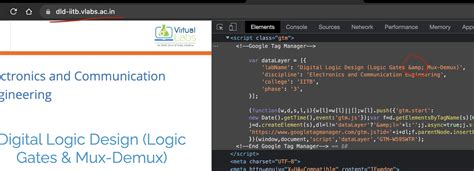 Google Tag Manager Issue Virtual Labs Lab Digital Logic Design Iitb GitHub