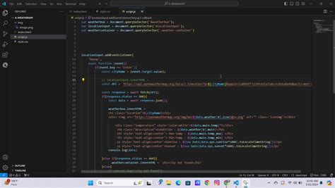 Video Aditya Verma On Linkedin Javascript Javascript Webdevelopment Weatherapi Coding Tech