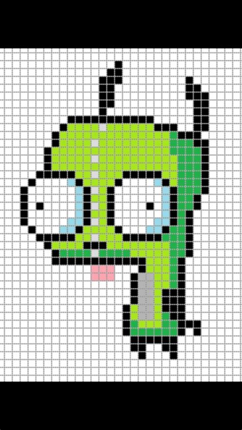 8 Bit Gir Pixel Art Grid Pixel Art Minecraft Pixel Art