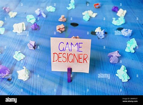 Conceptual Hand Writing Showing Game Designer Concept Meaning Campaigner Pixel Scripting