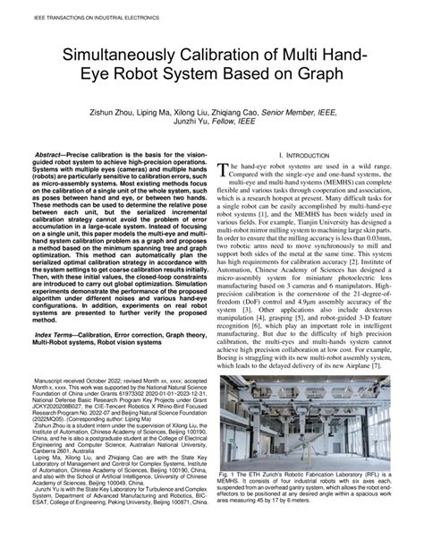 Simultaneously Calibration Of Multi Hand Eye Robot System Based On