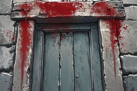 Passover Blood On The Doorpost Bible Story Generative Ai Stock