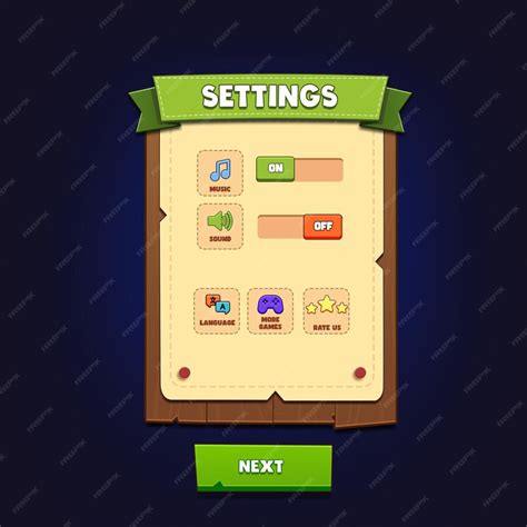 Psd Setting Game Ui Popup Cartoon Popup Gaming Popup Cartoon Style Game