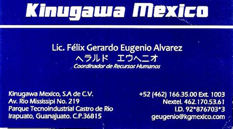 Especialidades Visita A Empresa Kinugawa México
