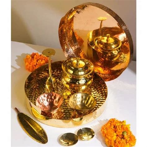 Brass Puja Thali Set At Rs 5100set Phase 2 Panchkula Id 27470903730