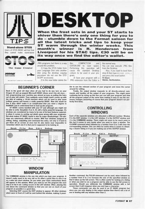 Atari ST ST BASIC Scans Dump Download Screenshots Ads Videos Catalog Instructions Roms