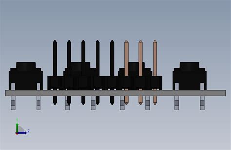 Arduino 4x4 按钮键盘轻触开关 Solidworks 2018 模型图纸下载 懒石网