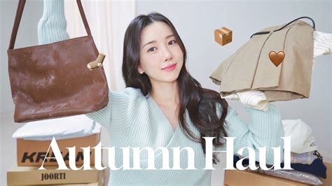 가을 옷 언박싱 하울 🤎📦 분위기 갑 니트 가디건 꾸안꾸 체크남방 볼캡 맨투맨 가을 데일리 백 버켄스탁 보스턴 하객룩 블라우스 요정 사이즈 착붙 겨울 반바지