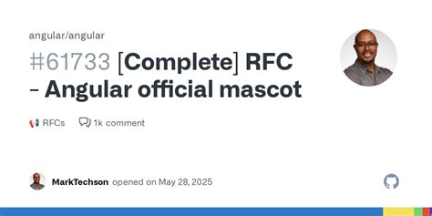 Complete Rfc Angular Official Mascot · Angular Angular · Discussion