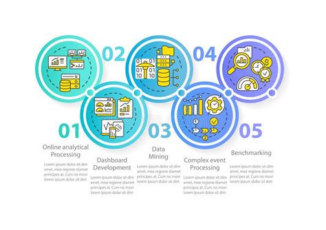 Business Intelligence Techniques Circle Infographic Template Stock Vector Illustration Of