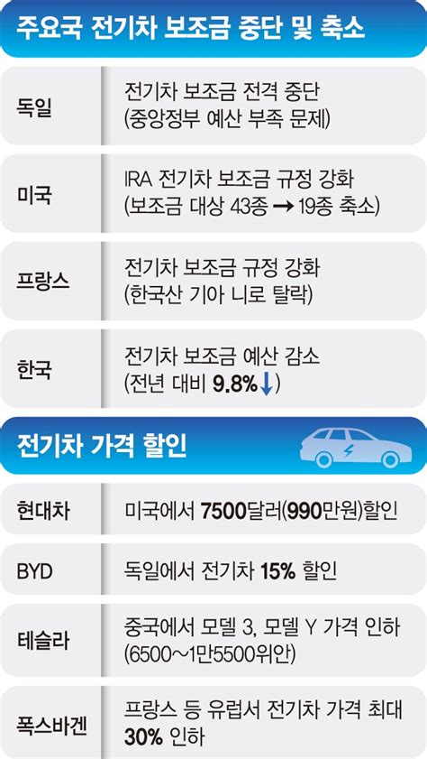 글로벌 전기차 ‘톱4 가격인하 경쟁 보조금 폐지 전환기 ‘방어전 돌입 파이낸셜뉴스