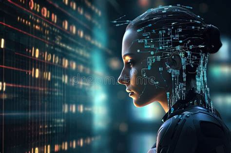 Machine Learning Algorithms Illustration Uhd Futuristic Data