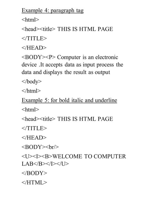Class Vii Computers Html Docx