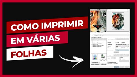 Como imprimir imagem grande em várias folhas sem programa YouTube