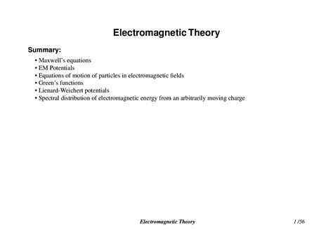 Download Csir Net Electromagnetic Theory Physical Science Pdf Online