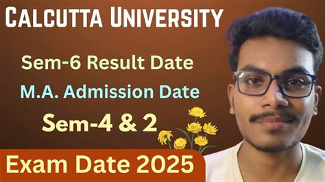 Cu Sem 6 Result Date 2025 Sem 4 And Sem 2 Exam Date 2025 For Cbcs And Ccf Youtube