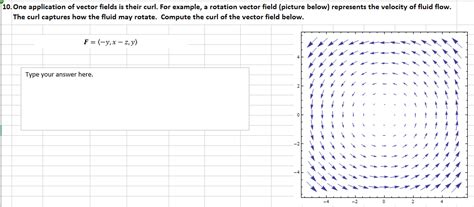 Solved One Application Of Vector Fields Is Their Curl For Chegg Com
