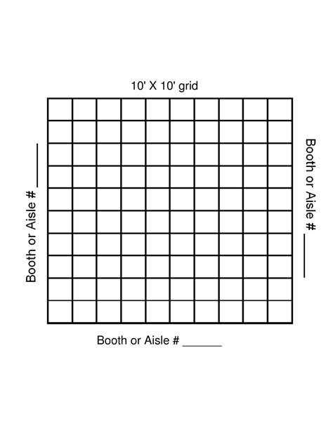 Free Printable 10 X 10 Grid