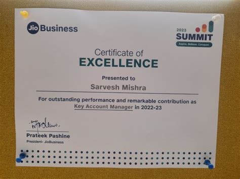 Sarvesh Mishra On Linkedin Thank You Jiobusiness Leadership For