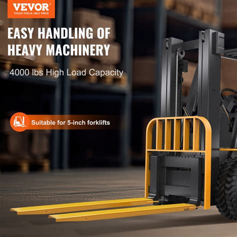 Vevor Pallet Fork Extensions 72 Length 5 5 Width Heavy Duty Carbon Steel Fork Extensions For