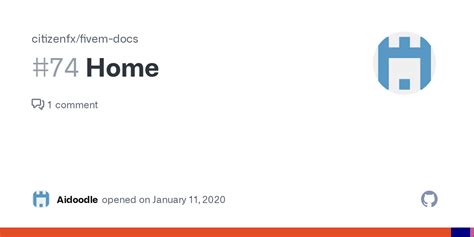Home Issue Citizenfx Fivem Docs GitHub