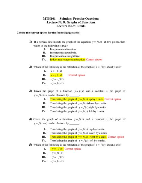 Lecture 8 9 Practice Qs Solution Mth101 Solution Practice Questions