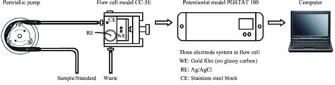 The Set Up Of Flow Injection Differential Pulse Anodic Stripping Download Scientific Diagram