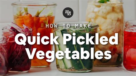 How To Make Quick Pickled Vegetables Guide And Recipes Minimalist Baker Recipes Youtube