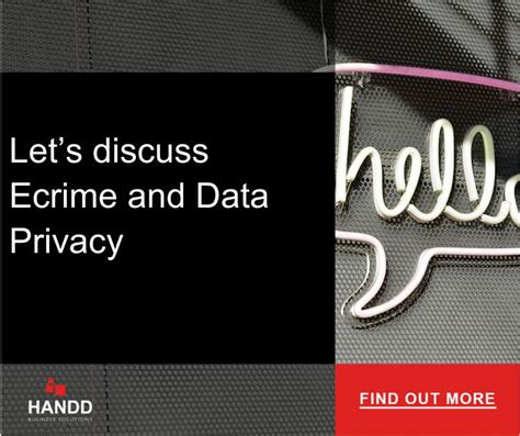 Handd Business Solutions On Linkedin Cybersecurity Ecrime Dataprivacy