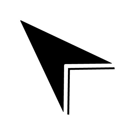 Pointer Arrow Icon Vector Template Vector Art At Vecteezy