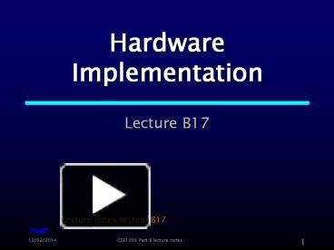 PPT Hardware Implementation PowerPoint Presentation Free To View Id 633a4 ZDc1Z