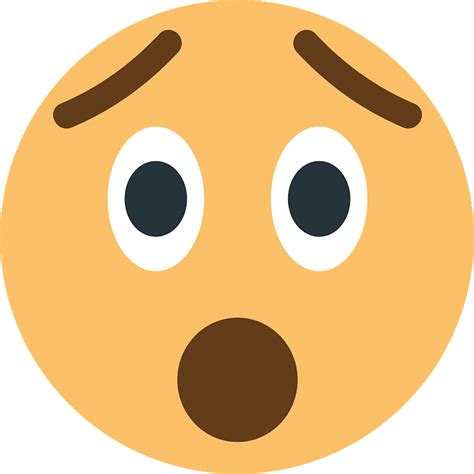 Hushed Face Free Vector Emoji On