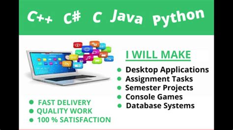 Do Cpp C Sharp Java Python Programming Task And Project By Thr