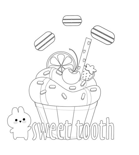 아이들을 위한 디저트 색칠공부 이미지 Freepik에서 무료 다운로드