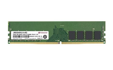 Transcend Jetram Ddr4 3200mhz U Dimm Digitalzone2u