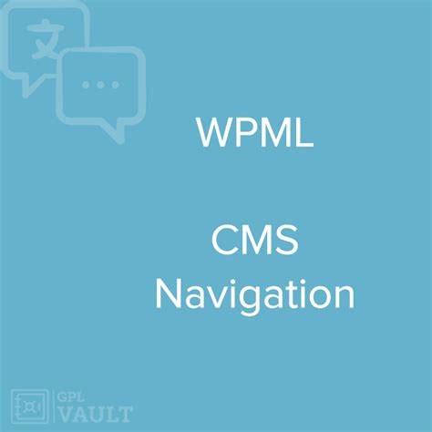 Wordpress Multi Lingual Cms Navigation Addon V155 Gpl Vault
