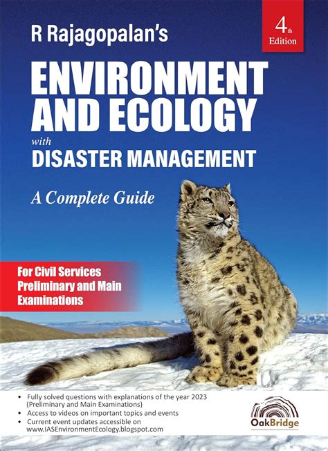 Buy Environment And Ecology With Disaster Management For Upsc 2024 Cse And All State Services
