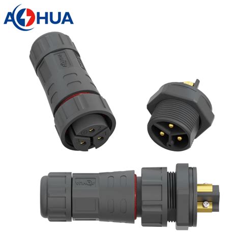 3pin 25a M25 Front Panel Male To Inline Female Screw Lugs Male Female Waterproof Electric