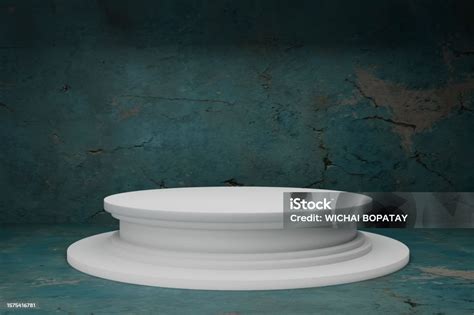 추상적인 최소 장면 3d 연단 현대 배경 플랫폼 제품 전시 발표를 위해 3d 렌더링 0명에 대한 스톡 사진 및 기타 이미지 0명 비어 있음 서 있기 Istock