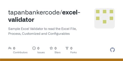 Github Tapanbankercodeexcel Validator Sample Excel Validator To