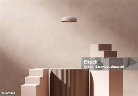 추상 최소한도 현대 연단 플랫폼 제품 전시 쇼케이스 3d 렌더링 0명에 대한 스톡 사진 및 기타 이미지 0명 3차원 형태 강단 Istock