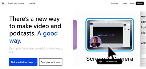 Descript Ai Tool Ai Tools Directory Artificial Intelligent Tool