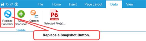 Replacing A Snapshot Via Push Update Using A Onepager Chart For Version