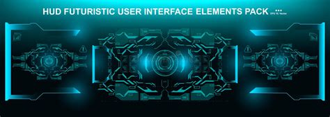 Futuristic Virtual Graphic Touch User Interface Hud Interface Elements Hud Dashboard Display