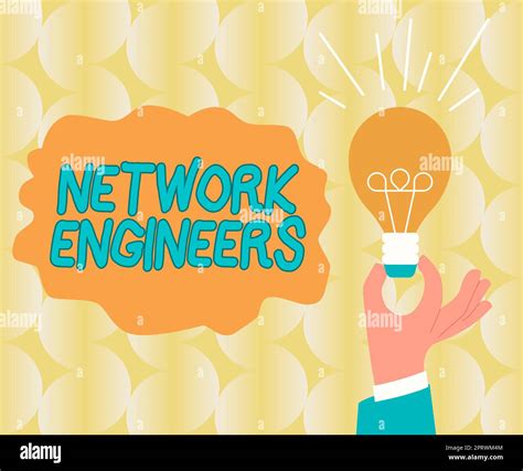 Sign Displaying Network Engineerstechnology Professional Skilled In Computer System Concept