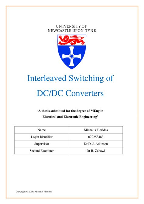Pdf Interleaved Switching Of Dcdc Converters