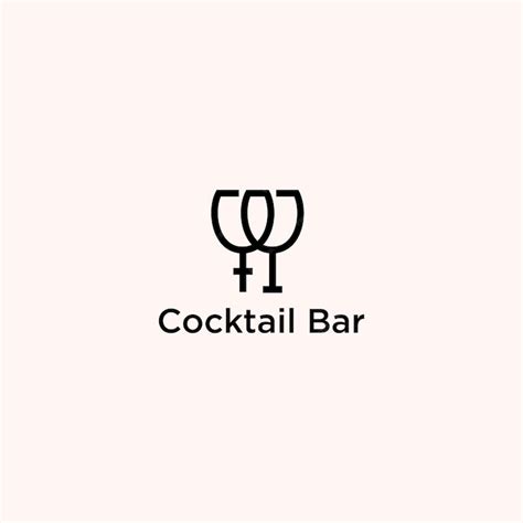Premium Vector Logo Cocktail Bar Design Art Template