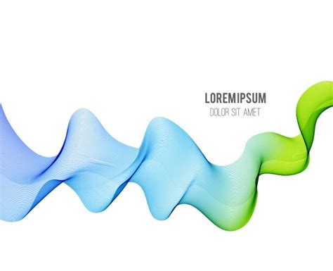 Abstract Blue Color Wave Design Element Royalty Free Vector