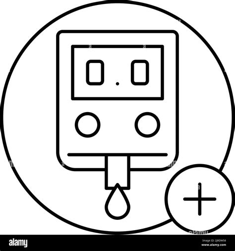 Diabetes Test Health Check Line Icon Vector Illustration Stock Vector Image And Art Alamy